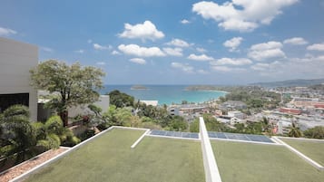 Apartamento, 2 quartos, varanda, vista para o mar | Terraço/pátio interior