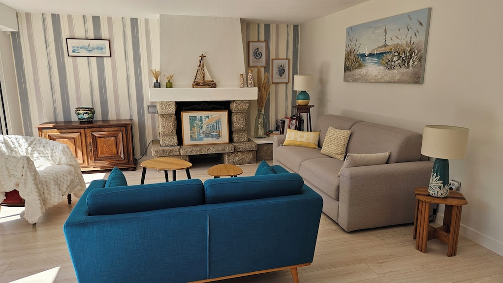 Garden Apartment 75m3 500m From St Marguerite Beach - Pornichet