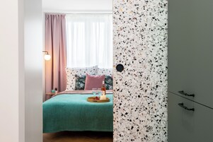 Apartamento Comfort, Vista para a cidade | 1 quarto, cofre no quarto, com decoração personalizada 