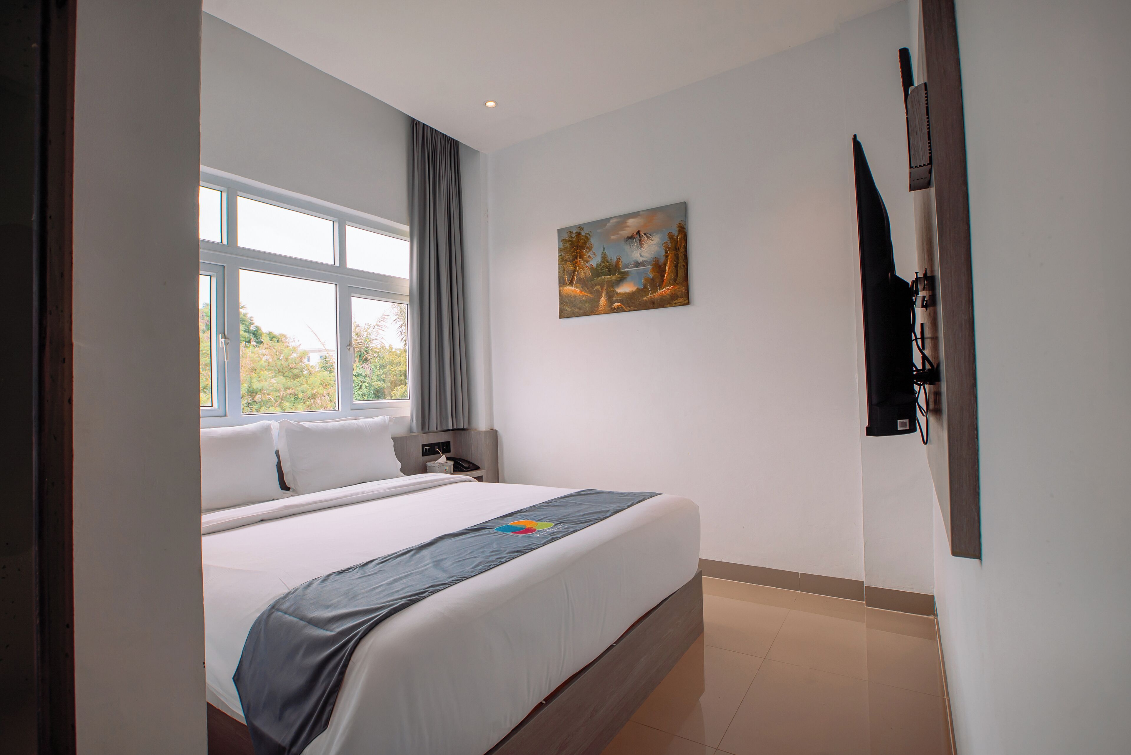 Super Deluxe Double or Twin Room | Secretária, secretária adequada para computadores portáteis 