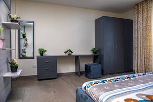 Estúdio Premium, 1 cama de casal, ar condicionado, vista para o oceano | Comodidade do quarto