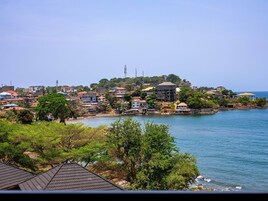 Estúdio Premium, 1 cama de casal, ar condicionado, vista para o oceano | Comodidade do quarto