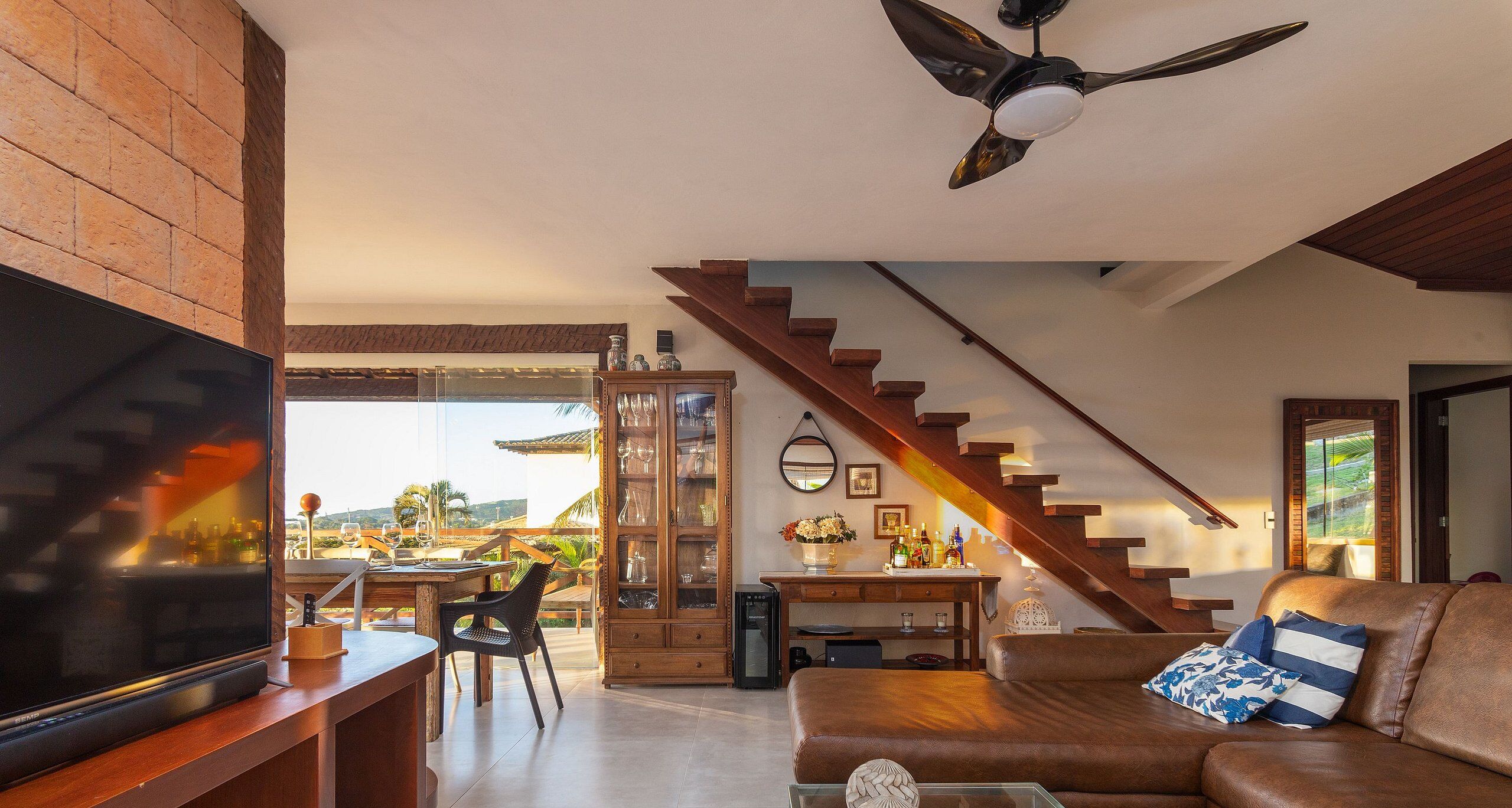 Casa Deluxe, 5 quartos, piscina privativa | Sala de estar