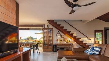 Casa Deluxe, 5 quartos, piscina privativa | Sala de estar