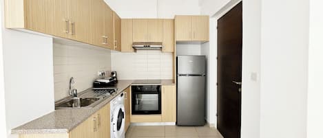 Apartamento superluxo, vista para a cidade | Cozinha privada | Chaleira elétrica