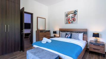 Apartamento Básico, 2 quartos, varanda, Vista para a cidade | 2 quartos, roupa de alta qualidade, com decoração personalizada