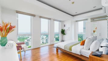 Condo superluxo, sacada, vista para a cidade | 3 quartos, Wi-Fi de cortesia