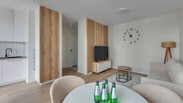Apartamento, varanda, Vista para a cidade | 1 quarto, ferro/tábua de engomar, Wi-fi grátis
