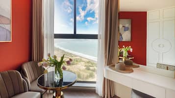 Quarto Duplo Deluxe, vista para a praia | Vista para a praia ou o mar