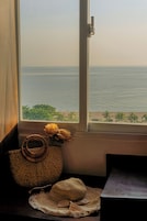 Quarto Duplo Premier, varanda, vista para o mar | Roupa de alta qualidade, minibar, cofre no quarto