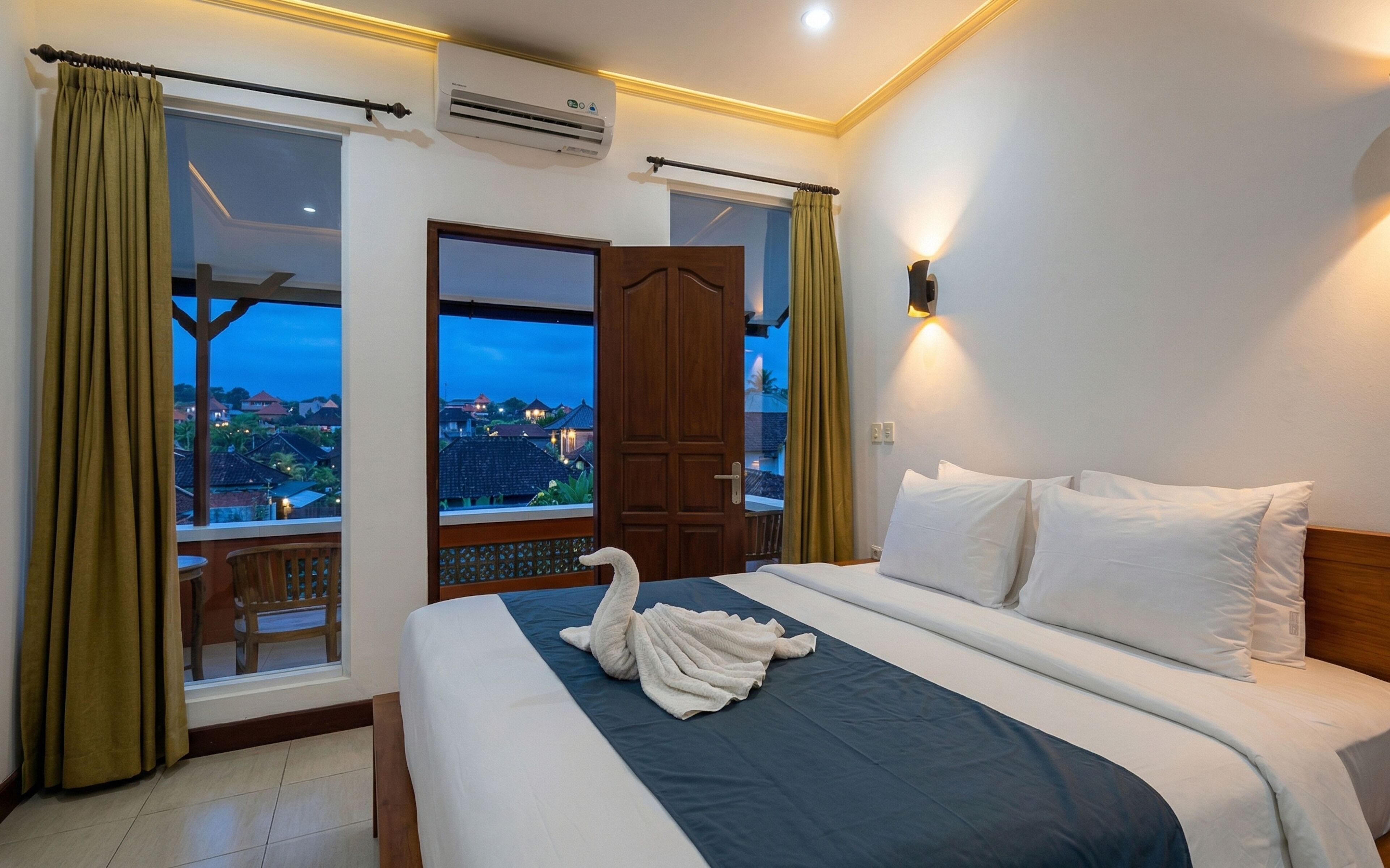 Quarto Duplo Deluxe, varanda | Vista para a cidade