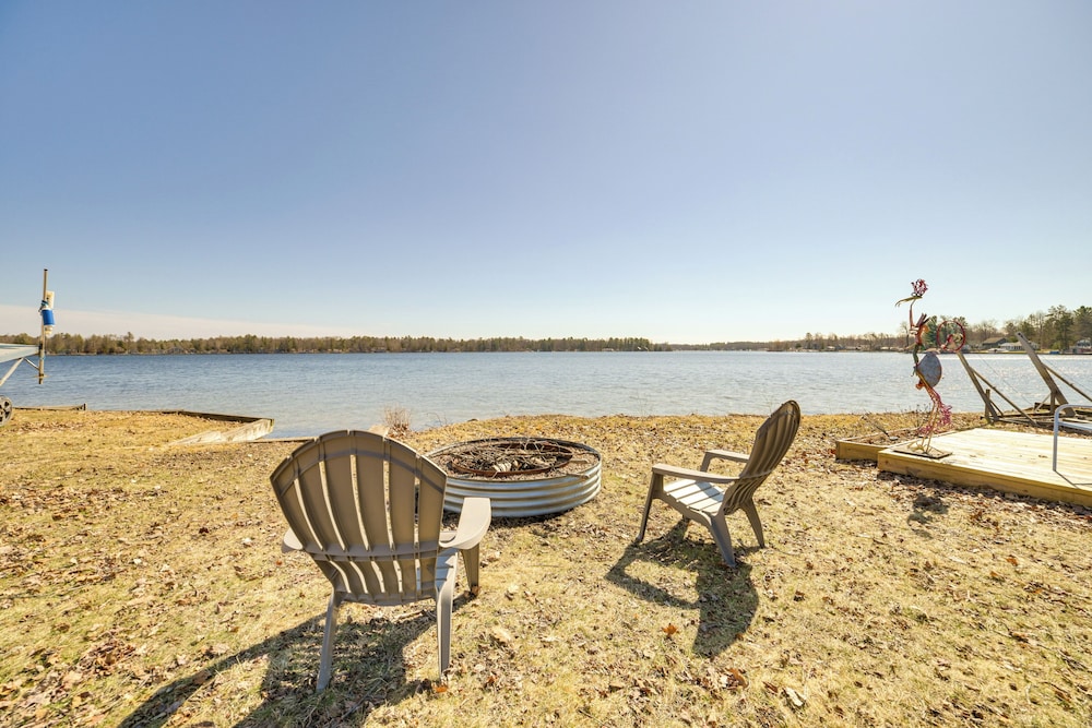 Deck & Scenic Views: Lakefront Cottage In Hale! - Rifle River Recreation Area, Lupton