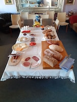 Café da manhã com buffet todos os dias (DKK 65 por pessoa)