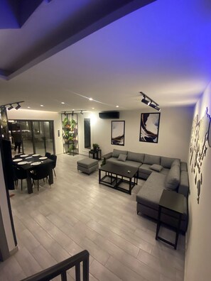 Chalé Comfort, vista para o mar | Sala de estar