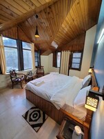 Quarto Duplo Deluxe, varanda, vista para a montanha | Wi-fi grátis 