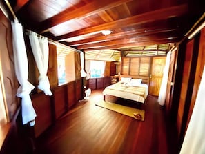 Bangalô conforto, vista para o jardim | 1 quarto