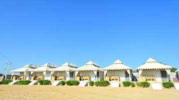 Quarto Duplo ou Twin, varanda, vista deserto | Roupa de alta qualidade, camas de colchão viscoelástico
