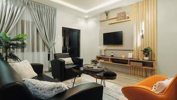 Apartamento Familiar, varanda, Vista para a cidade | Sala de estar