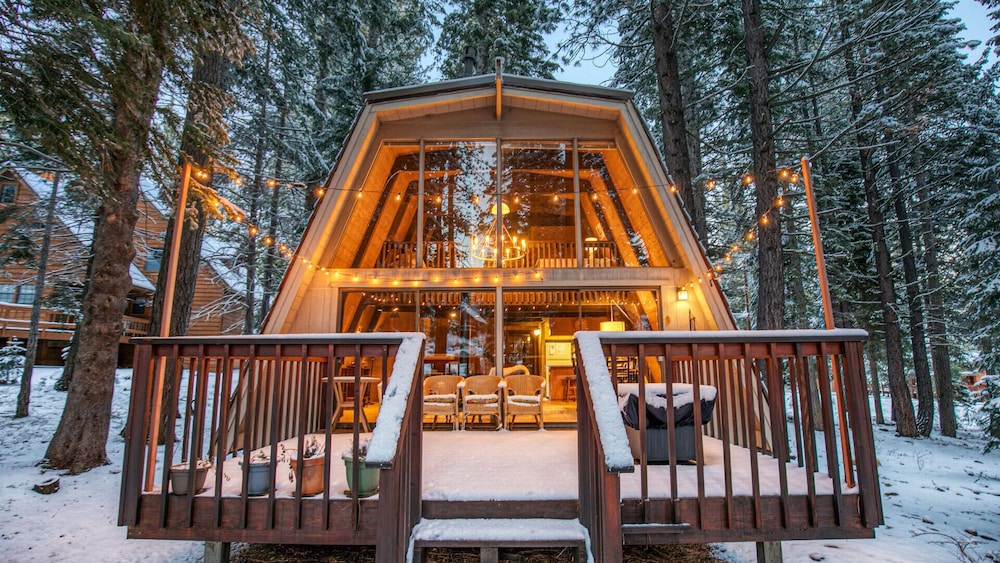 A Frame Hideaway | Floor To Ceiling Windows In The Pines - Olympic Valley, CA