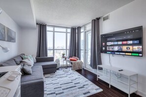 Suite Design | Sala de estar | Smart TV de 55 polegadas com canais digitais, Netflix 