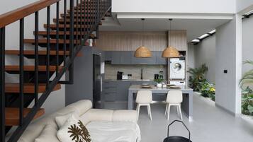 Villa Deluxe, 2 quartos, cozinha | Cozinha privada