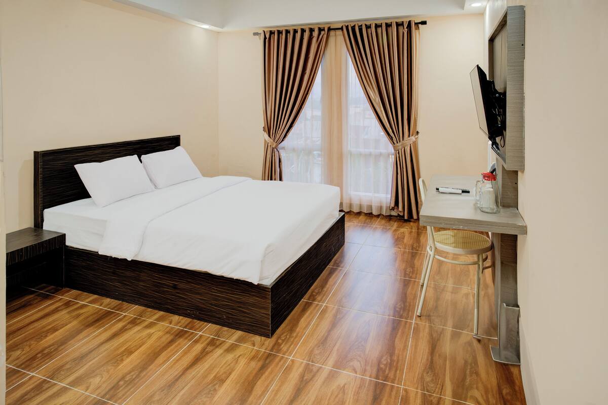 Quarto Duplo Deluxe | Wi-fi grátis, roupa de cama fornecida 