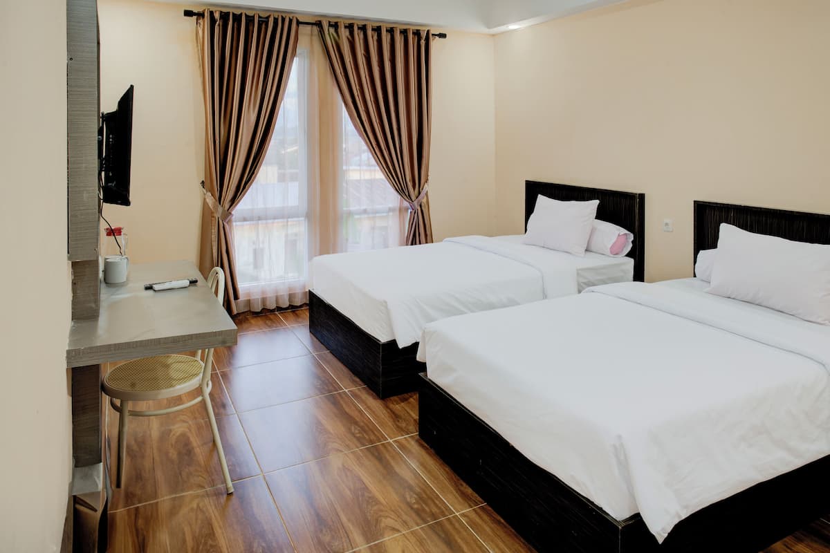 Quarto Twin Deluxe | Wi-fi grátis, roupa de cama fornecida 