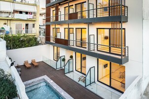 Suíte estúdio luxo, sacada, vista para a cidade | Fachada da propriedade