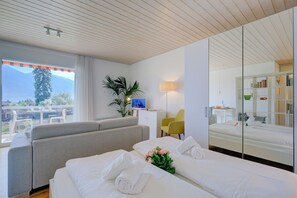 Estúdio família, vista para a montanha (Casa Miramonti) | Wi-Fi de cortesia, roupa de cama