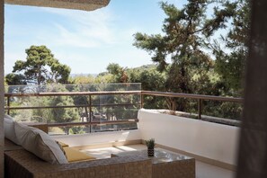 Apartamento Exclusivo, varanda, vista para o mar | Varanda