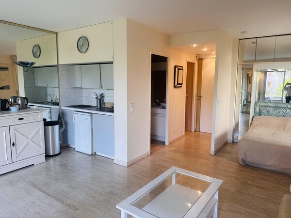 Light Modern Studio With Garden Pool- 2294 - Cannes