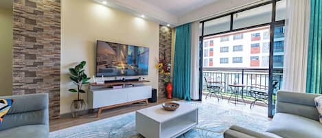 Apartamento, 2 quartos, fumadores, varanda | Sala