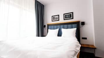 Quarto Individual Deluxe | 1 quarto, roupa de alta qualidade, camas de colchão viscoelástico