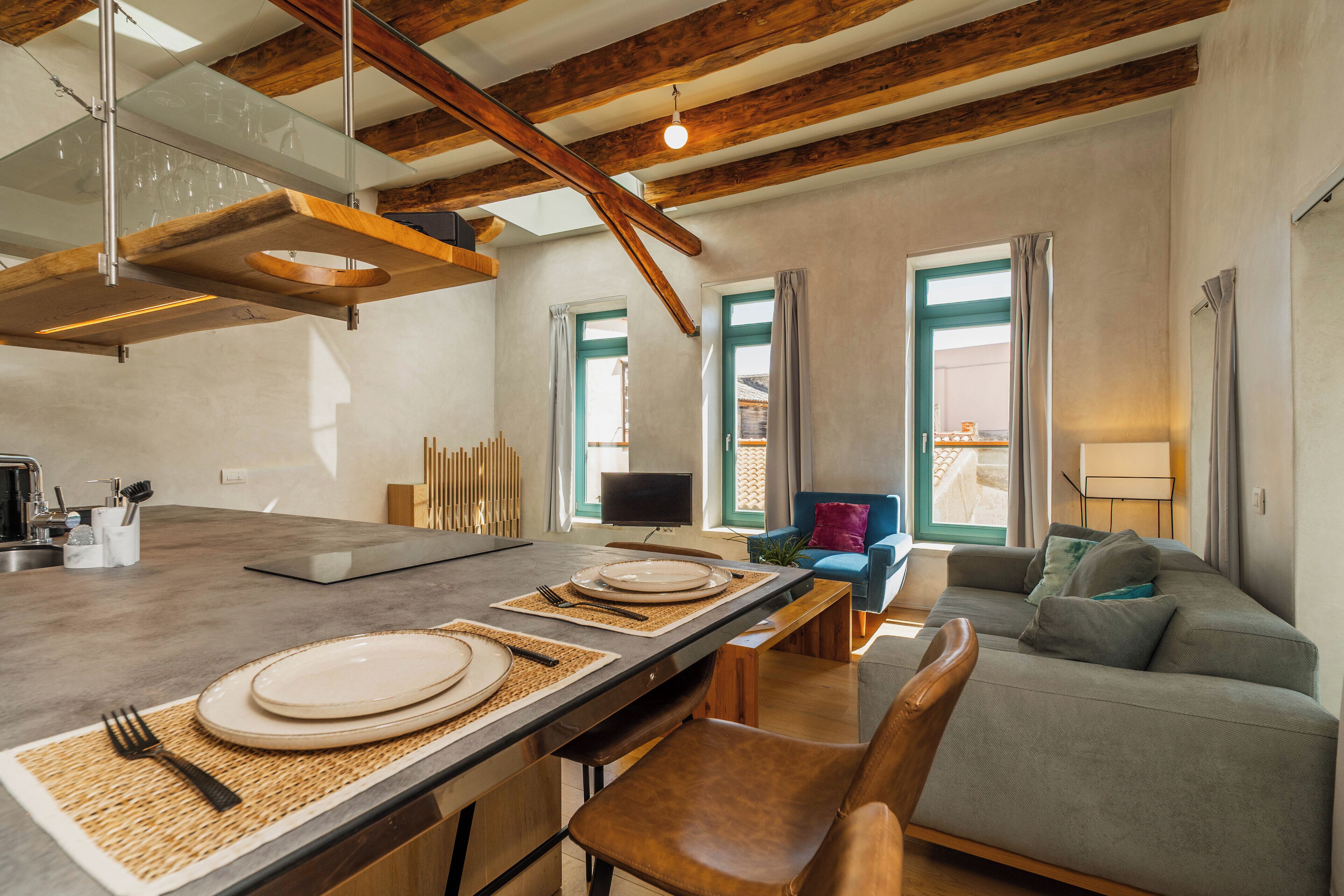 Apartamento Deluxe | Sala de estar