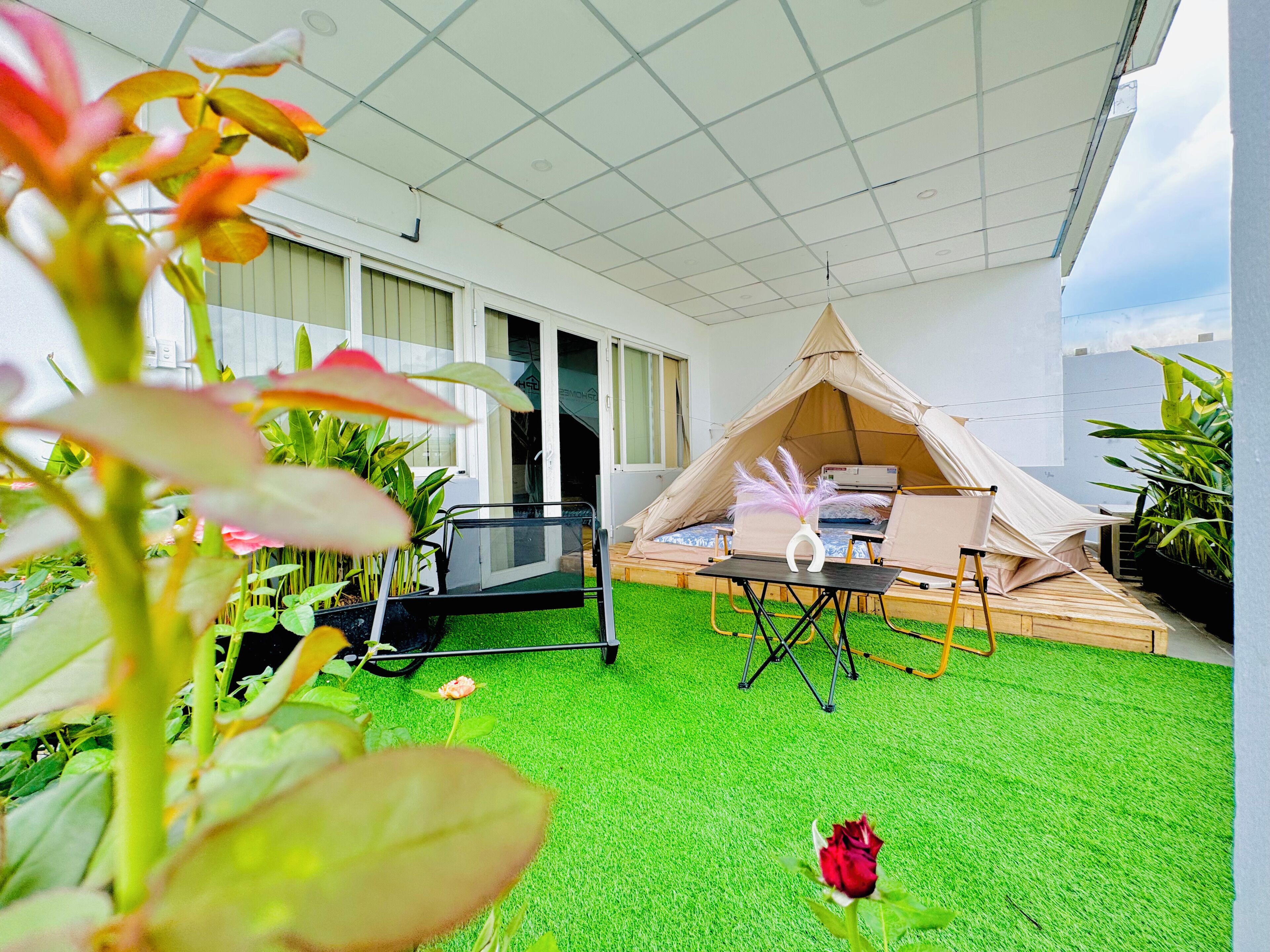 Quarto quádruplo família, vista para a cidade | Fachada