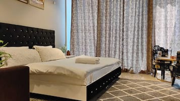 Apartamento superluxo, vista para a cidade | 1 quarto, Wi-Fi de cortesia