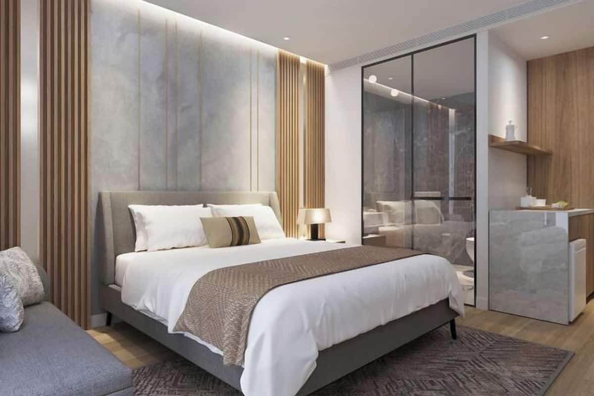 1 quarto, minibar, secretária