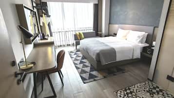 Quarto Individual Deluxe | Cofre no quarto, Wi-fi grátis