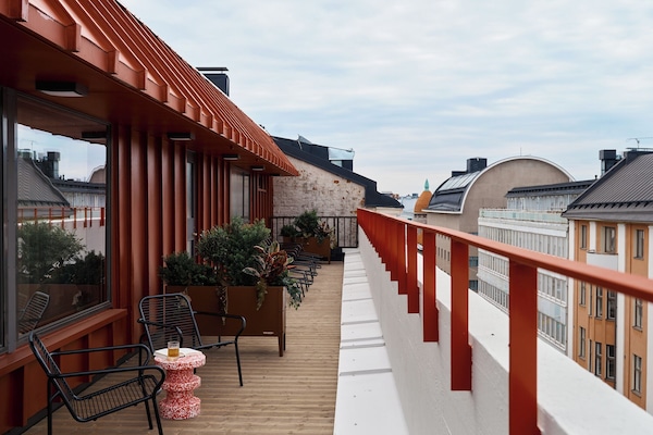 Terraço no piso superior