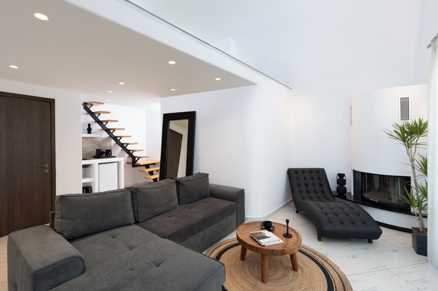 Caldera View 1-bedroom Villa In Peacefull Akrotiri With Hot Tub And Pool - Santorini