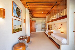 Suíte Luxo Lateral Mar Twin | 1 quarto, roupa de alta qualidade, edredões de penas
