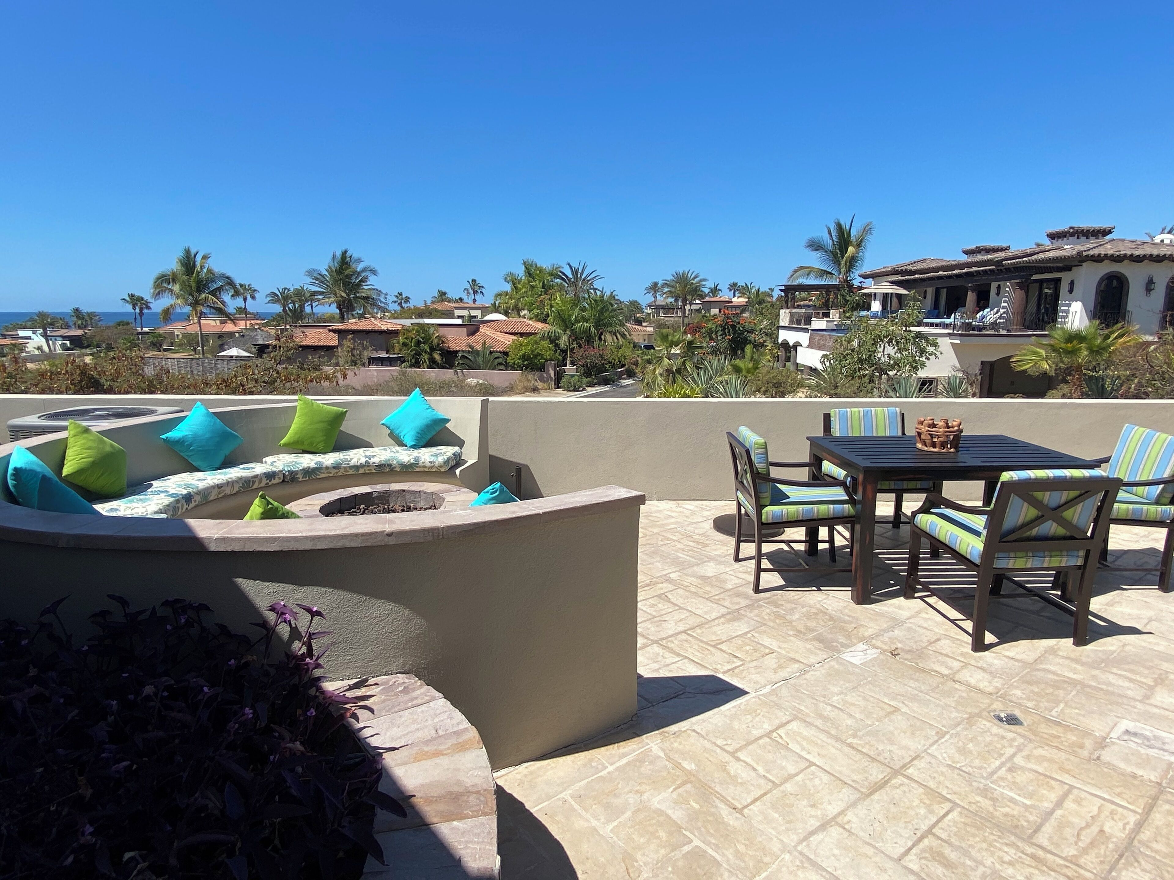 Villa de Luxo, 3 quartos, piscina privativa, vista para o mar | Terraço/pátio interior