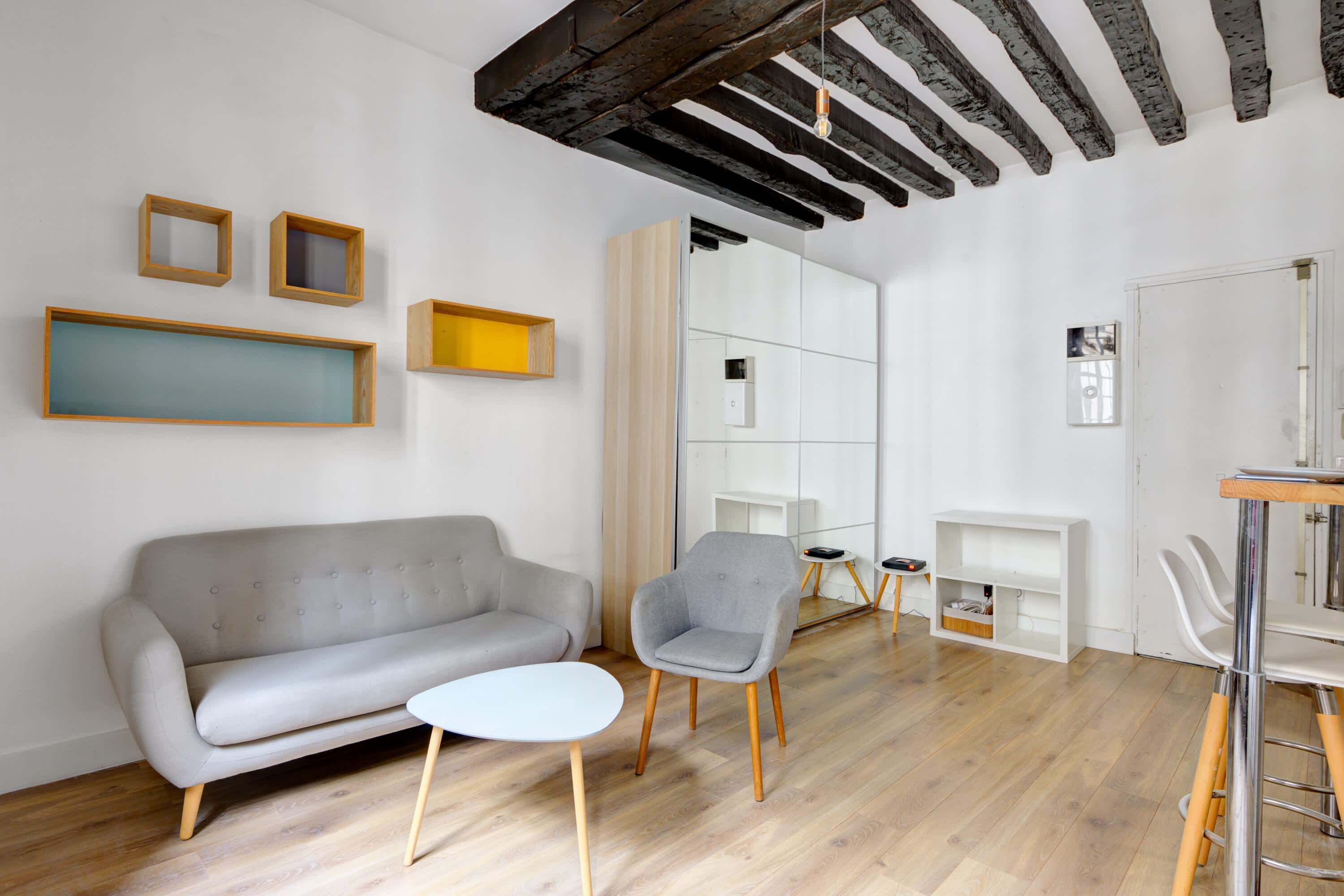 Luminous Flat In Le Marais - Párizs
