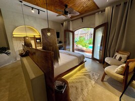 Quarto casal luxo, vista para a piscina | Wi-Fi de cortesia