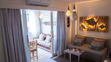 Suíte luxo, 1 quarto | Terraço/pátio