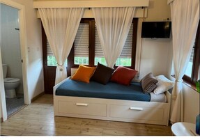 Quarto Duplo Standard, vista para a praia | Wi-fi grátis, roupa de cama fornecida 