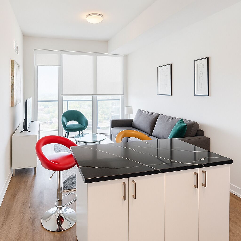 One Bedroom Fully Furnished Condo Apartment - Northyork - Vaughan