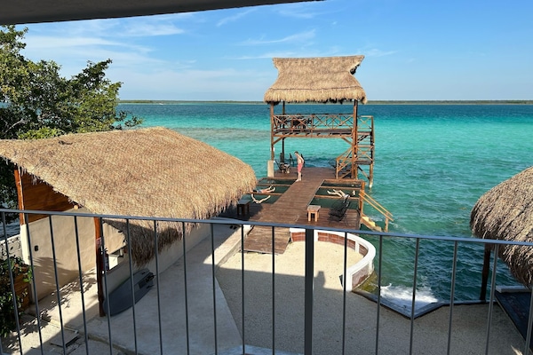 Quarto Quádruplo Familiar, 2 quartos, terraço, vista para o lago | Vista para o lago