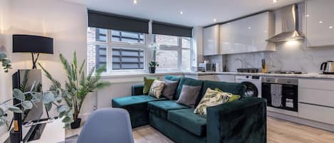 Apartamento, 2 quartos | Sala de estar