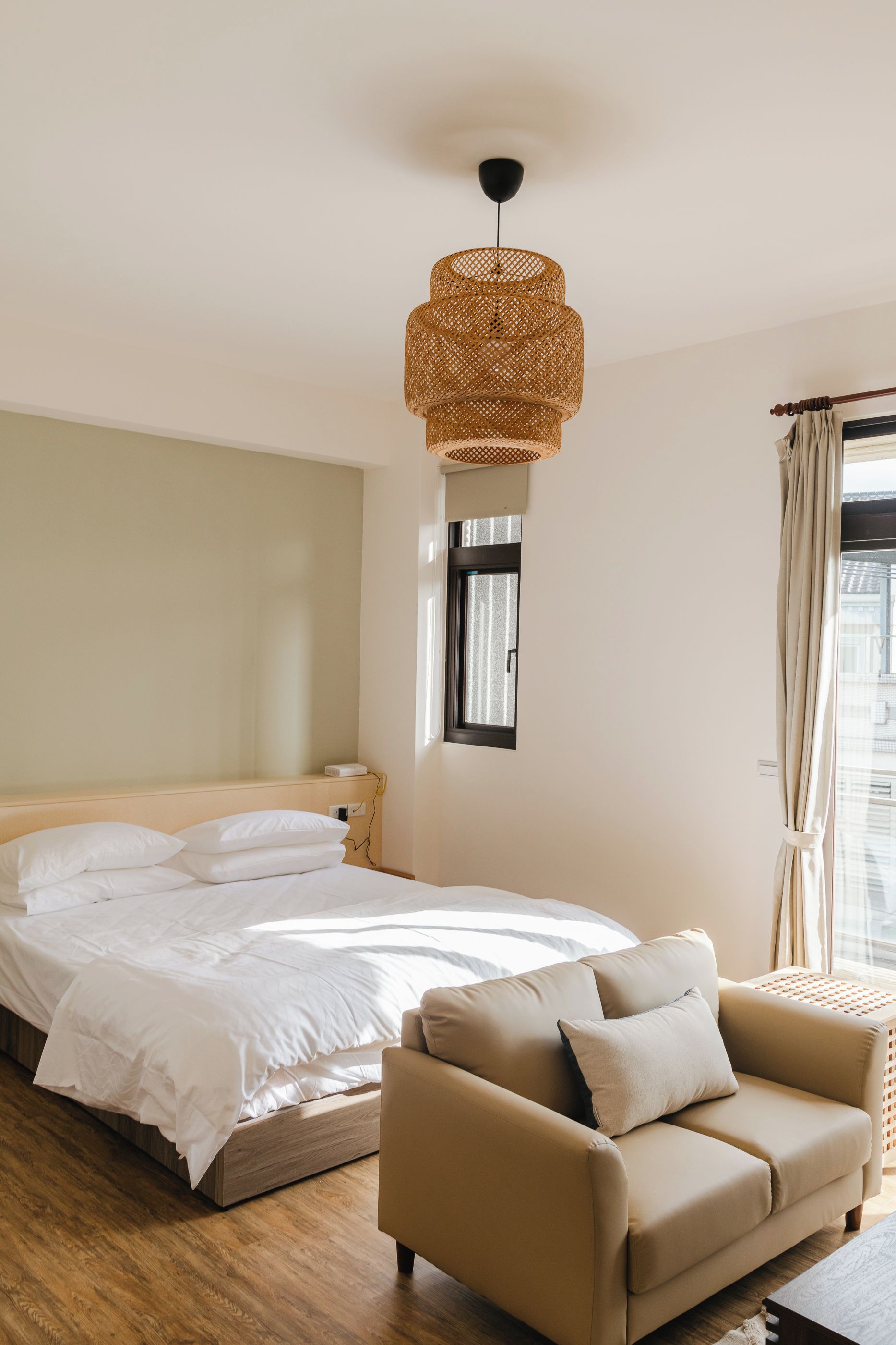 Quarto casal luxo, sacada
